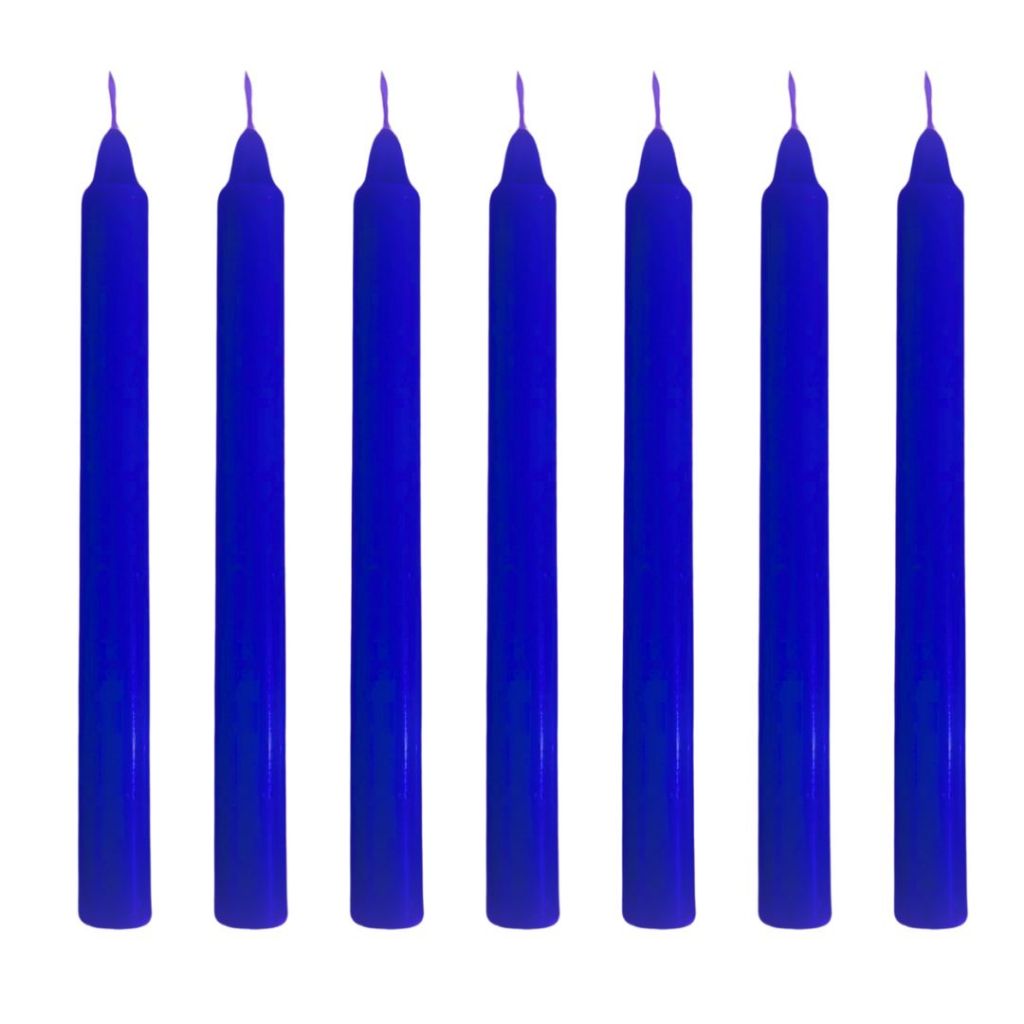 Kit 100 Velas Palito Cor Azul Escuro Grossa 13,5 cm x 1,5 cm | Shopee ...