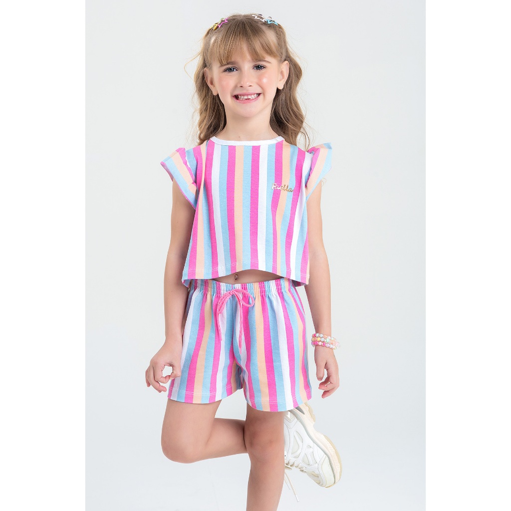 Conjunto Infantil Menina Verão 2 ao 14 - PRONTA ENTREGA | Shopee Brasil