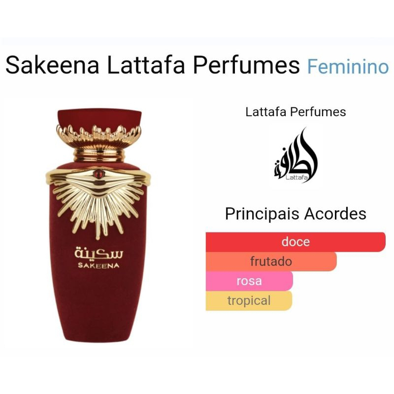 Perfume Árabe Lattafa Sakeena EDP Original - 100ml | Shopee Brasil