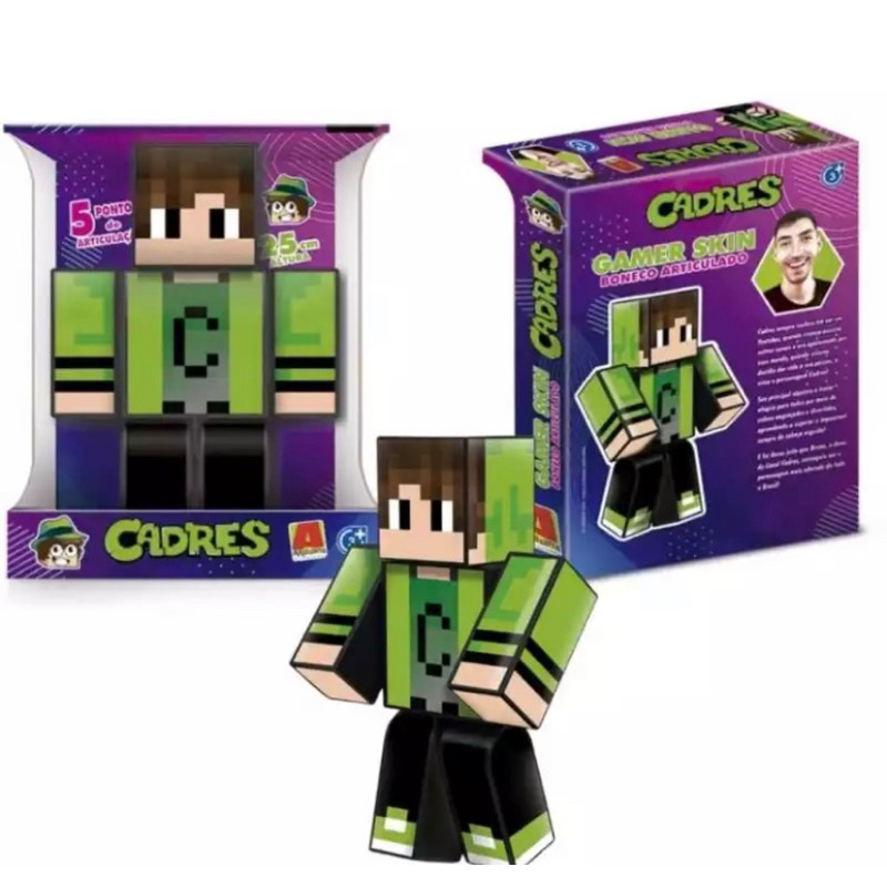 Boneco Cadres 25 cm Minecraft Original | Shopee Brasil