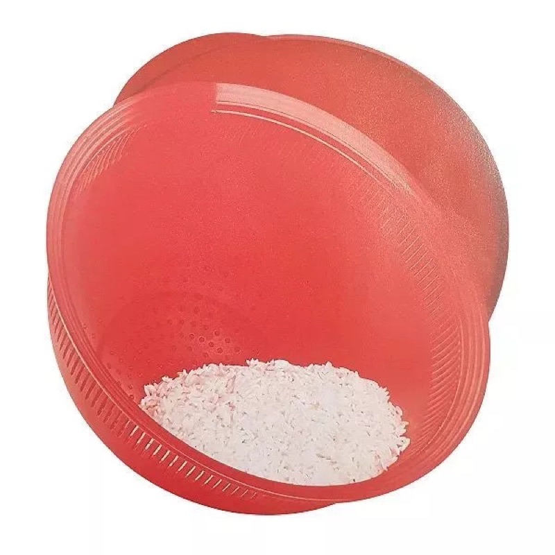 Tupperware Lava arroz com tampa Escorredor de arroz Tupperware | Shopee ...