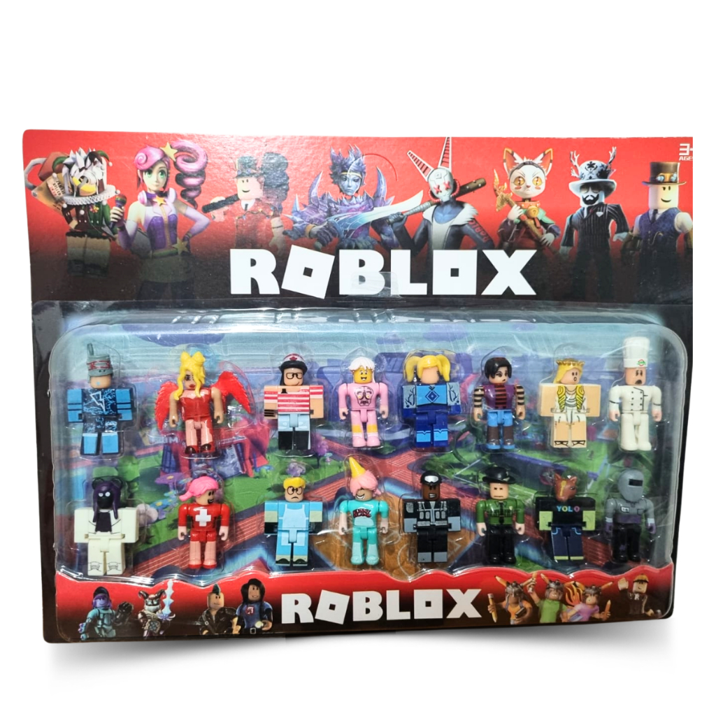 Kit Roblox 16 Bonecos Articulados Cartela grande Lego 8 cm Kit completo ...
