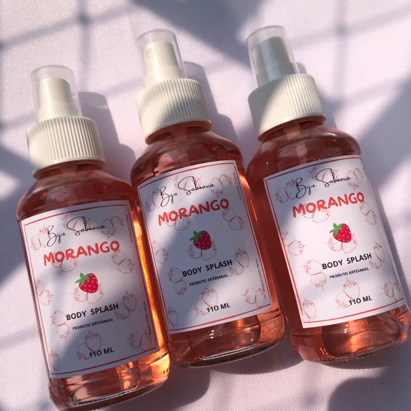 Body Splash Morango (frasco de perfume em vidro) | Shopee Brasil