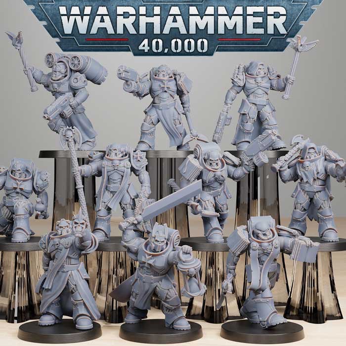 Miniaturas Warhammer 40k Space Marines Socratis-Reverends Proxy Board ...