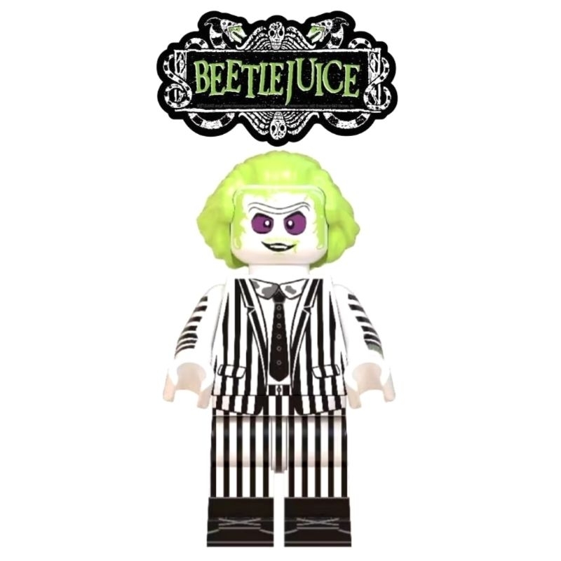 Mini Boneco Lego Beetlejuice | Shopee Brasil