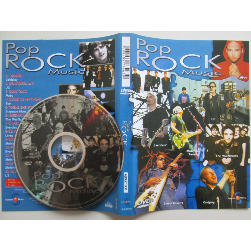 DVD - POP ROCK MUSIC / U2 / Coldplay / Lenny Kravitz / Spectra Nova ...
