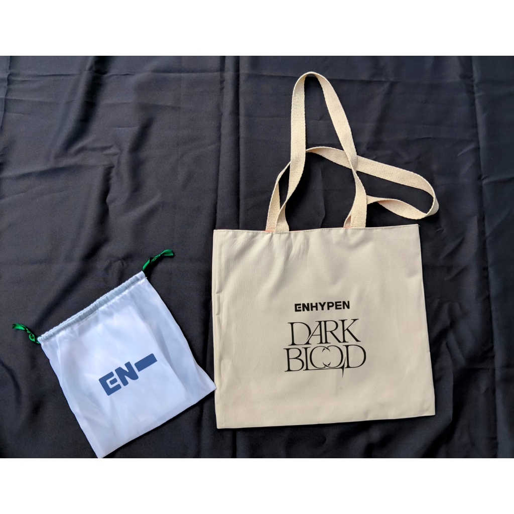 Kpop I bolsa sacola estilo ecobag enhypen dark blood | Shopee Brasil