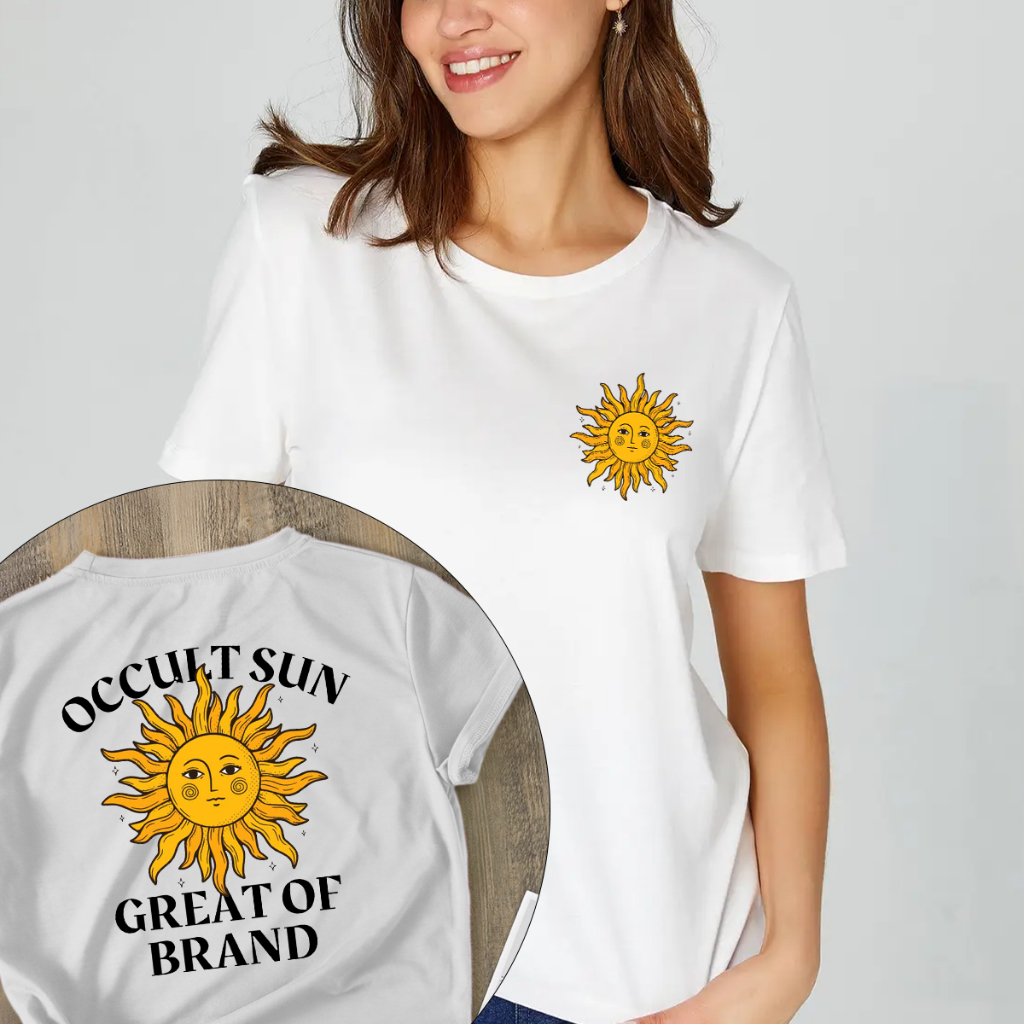 Camisa Camiseta T-Shirt Feminina "Occult Sun" | Shopee Brasil