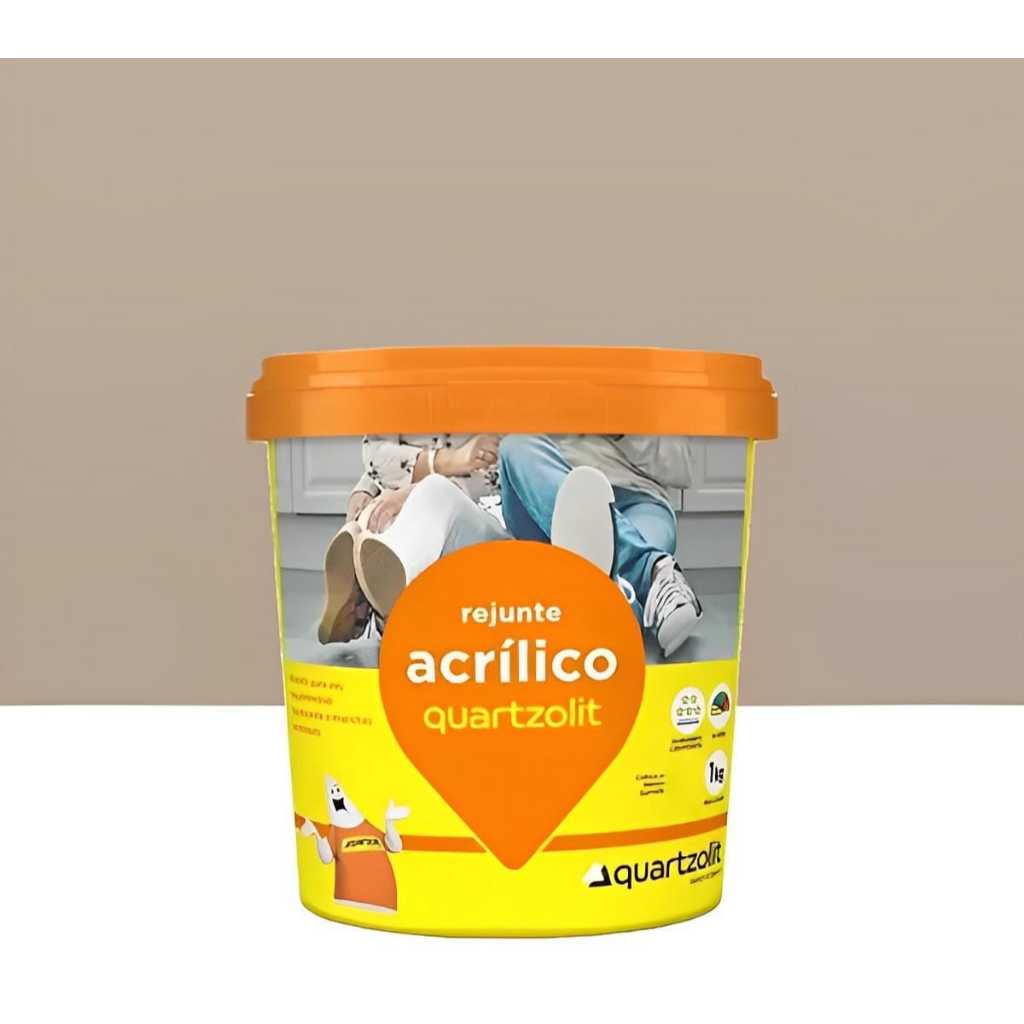 Rejunte Acrílico Banheiro Cozinha Super Fino 1kg Pronto Quartzolit Casa ...