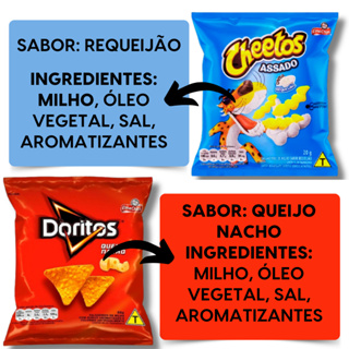 Kit 10 - 20 - 30 Salgadinho Elma Chips - Doritos / Ruffles / Fandangos / Cheetos | Shopee Brasil
