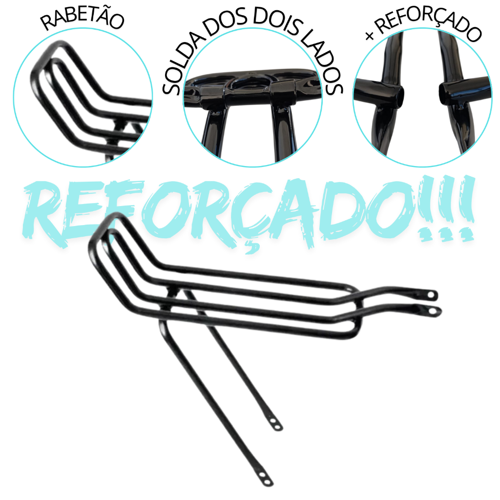 Bagageiro Garupa Rabetão De Bike Aro 26 24 20 Articulado | Shopee Brasil