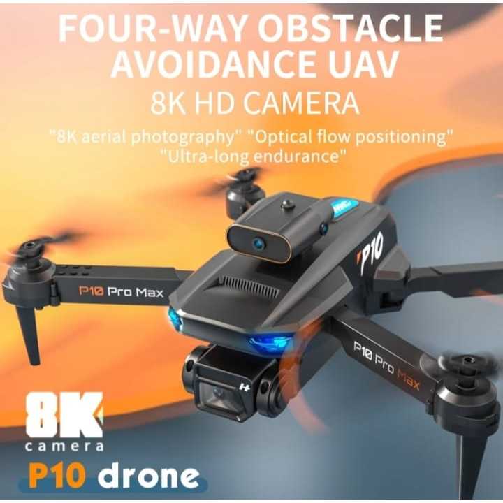 Drone E88 Pro E99 Pro - P10 Pro Max + Case HD Dual Camera Posição de ...