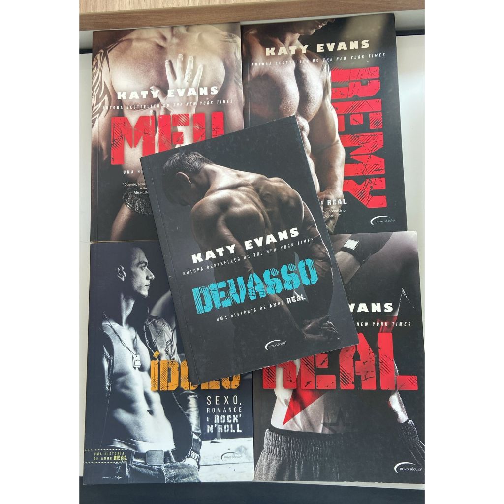 Katy Evans serie uma historia amor real vol 1 2 3 4 e 5 livros de capa ...
