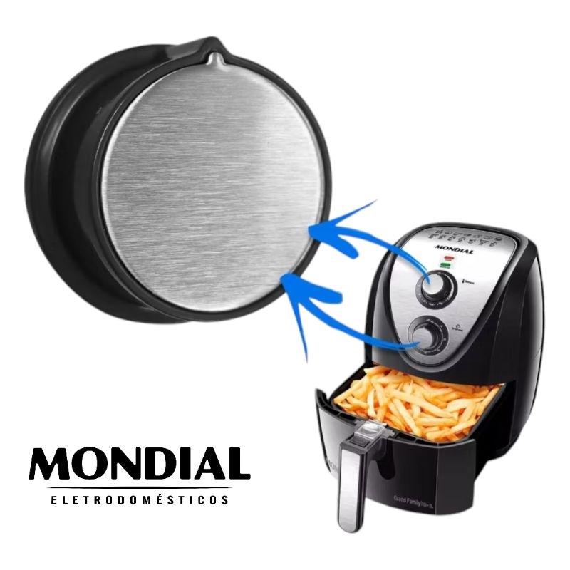 Botão Timer Air Fryer Mondial Preto ou Vermelho | Shopee Brasil