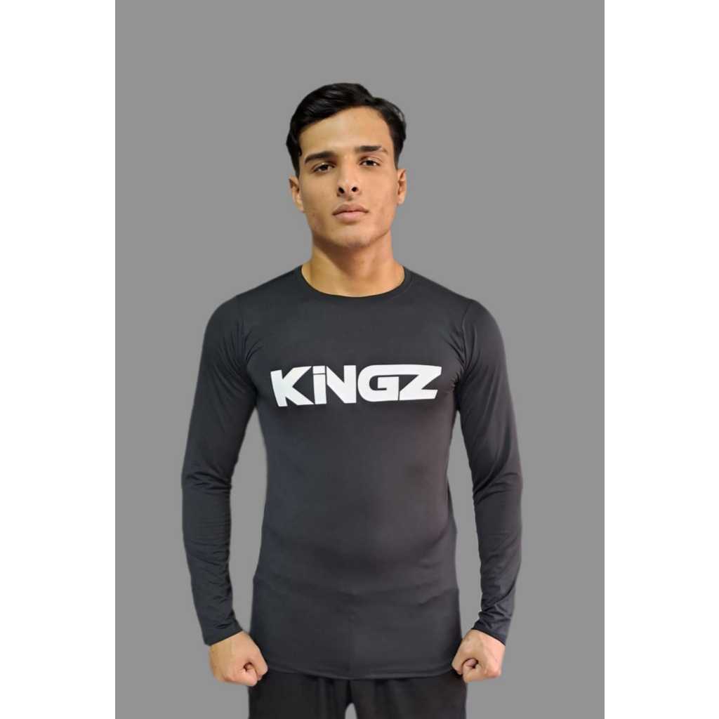 RASH GUARD KINGZ MANGA LONGA JIU JITSU - NO GI MMA - P M G GG G1 G2 G3 ...