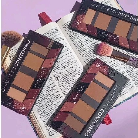 Paleta Quarteto de Contorno Ludurana B00033 | Shopee Brasil
