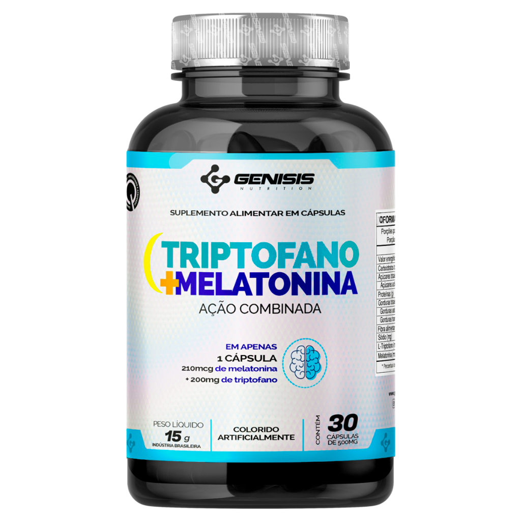 TRIPTOFANO + MELATONINA 30 CÁPS | Shopee Brasil