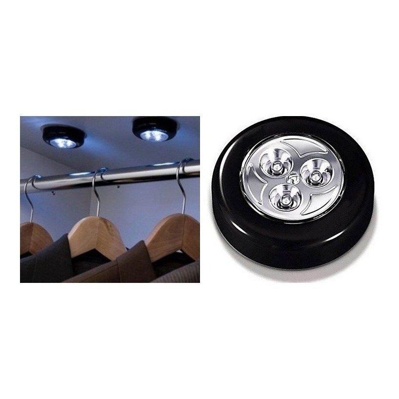 Spot led redondo Luminária de Toque Portátil para Armário Closet ...