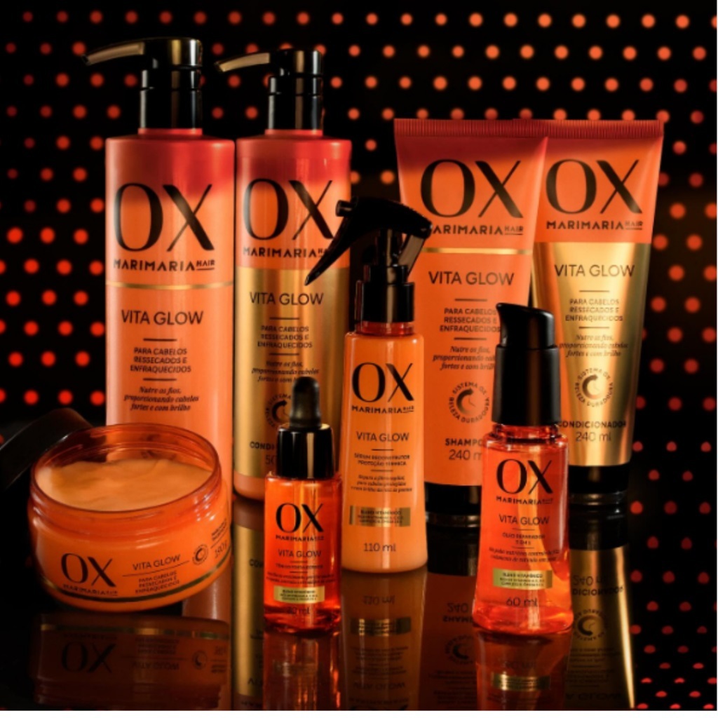 Shampoo Condicionador + Máscara OX MARIMARIA - Kit Vita Glow 500ML | Shopee Brasil