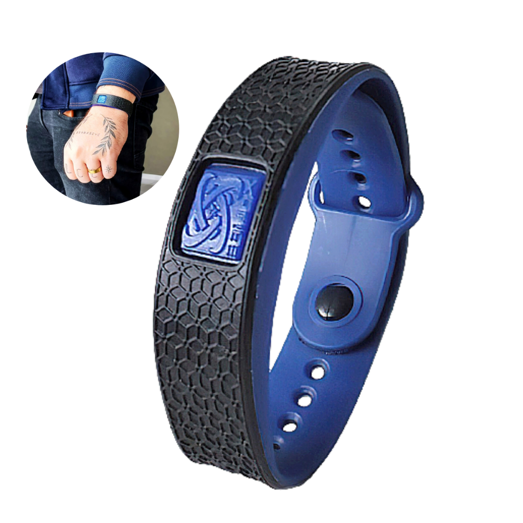 Pulseira Bracelete com Tecnologia Bioquântica e Magnetoterapia Azul ...