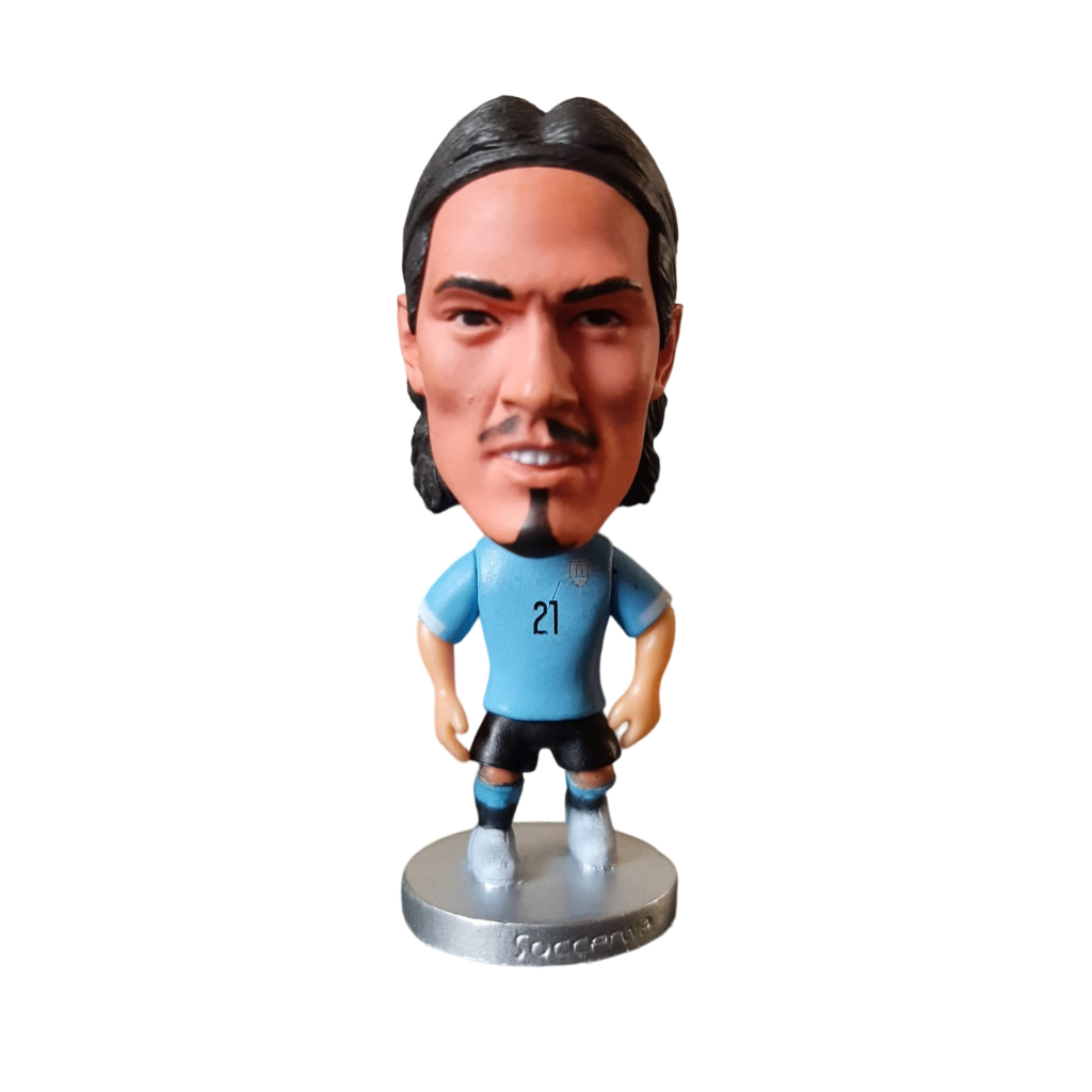 Mini Craque do Edinson Cavani Uruguai Soccerwe Boneco Miniatura Jogador ...