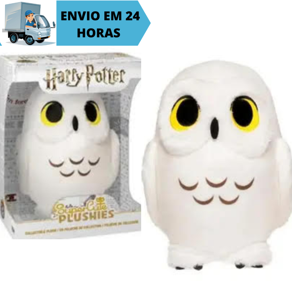 Pelúcia Coruja Edwiges Harry Potter Funko 22cm Colecionável Original ...