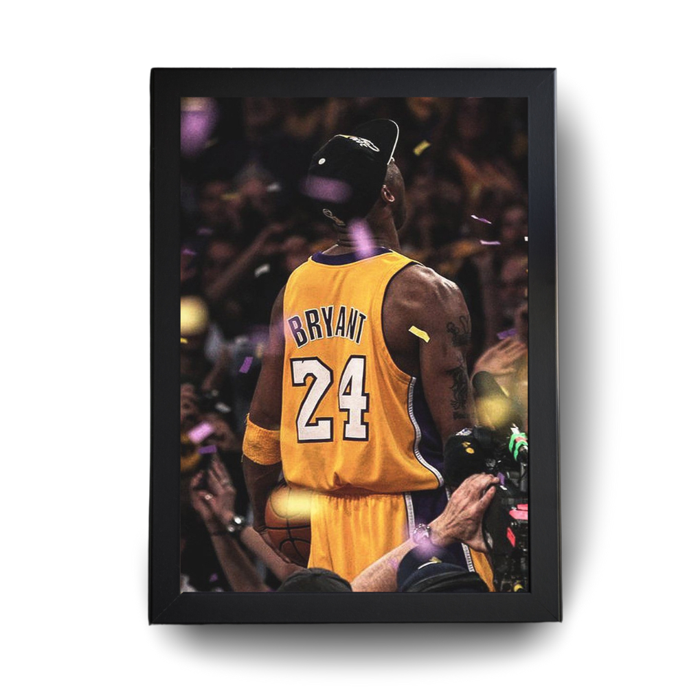 Quadro Kobe Bryant Com Moldura 6 Varie | Mdf 35x25cm | Shopee Brasil