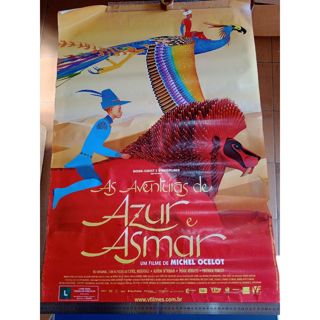pôster as aventuras de azur e asmar (locadora) medida 64x94cm | Shopee ...