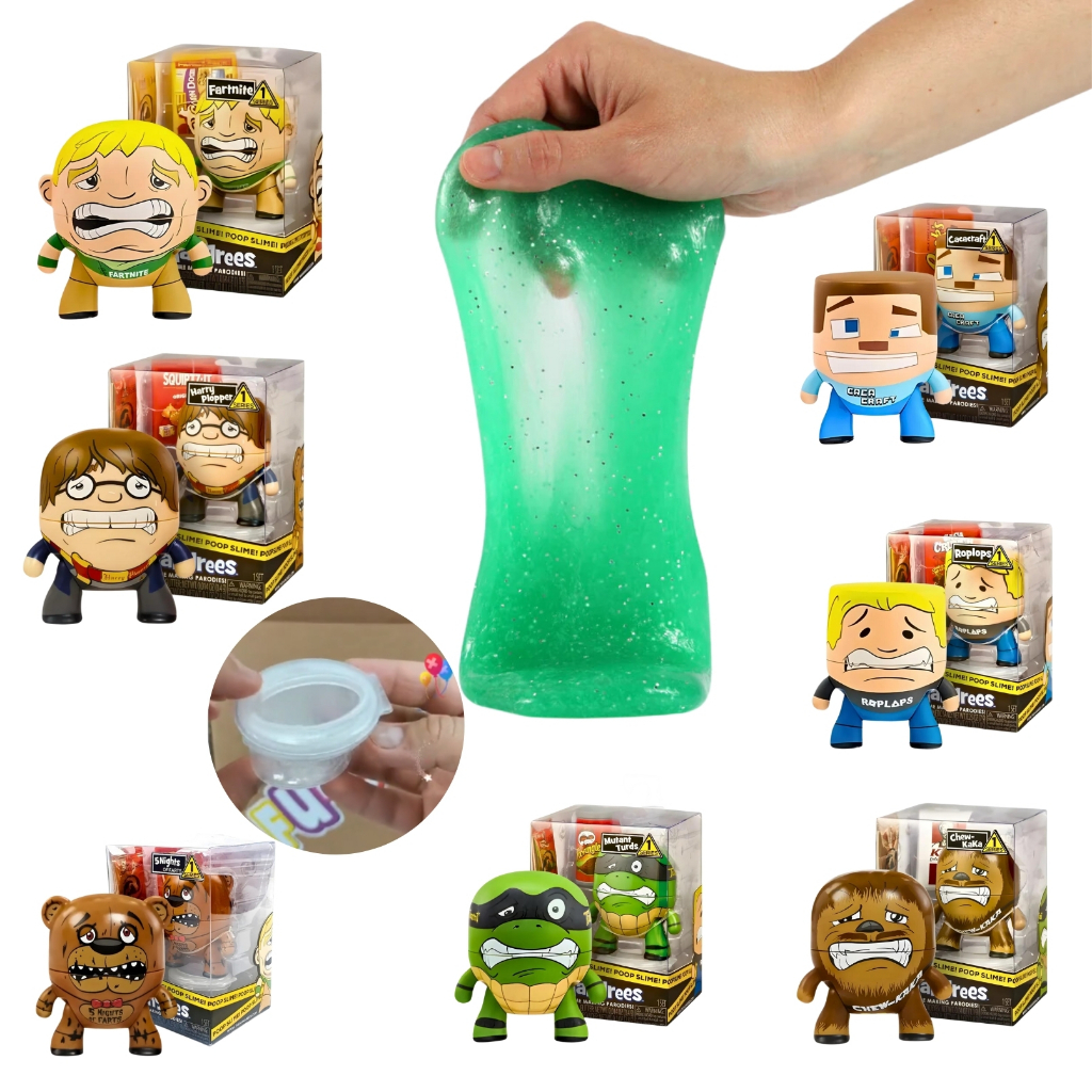 Boneco The Hangrees Poop Slime brinquedo colecionável fabrica slime ...