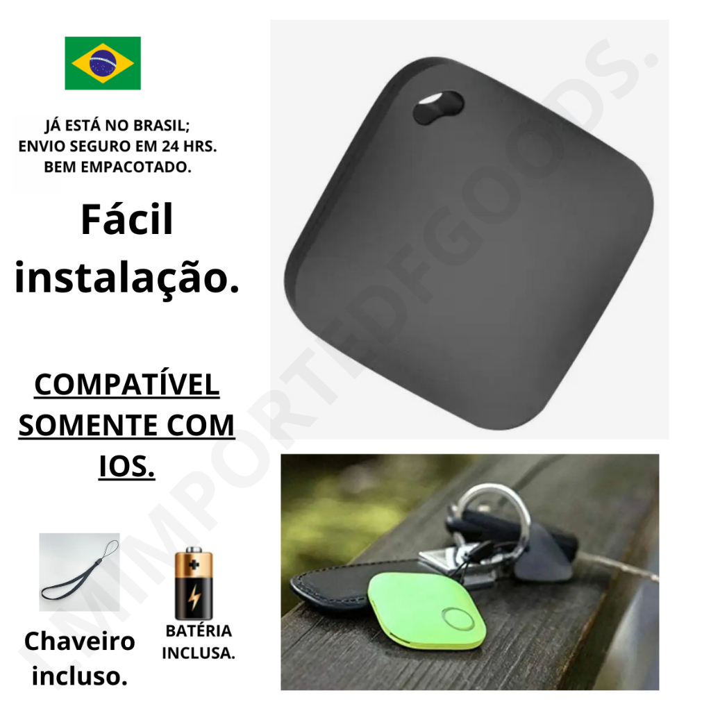 Smart GPS Tracker, Funciona com Apple Find, My App, Pet, Crianças ...