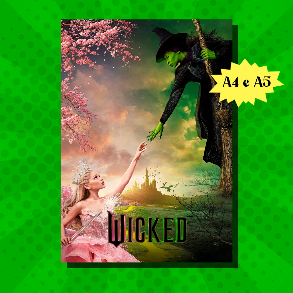 Pôster do Filme - Wicked (Vários Modelos) | Shopee Brasil
