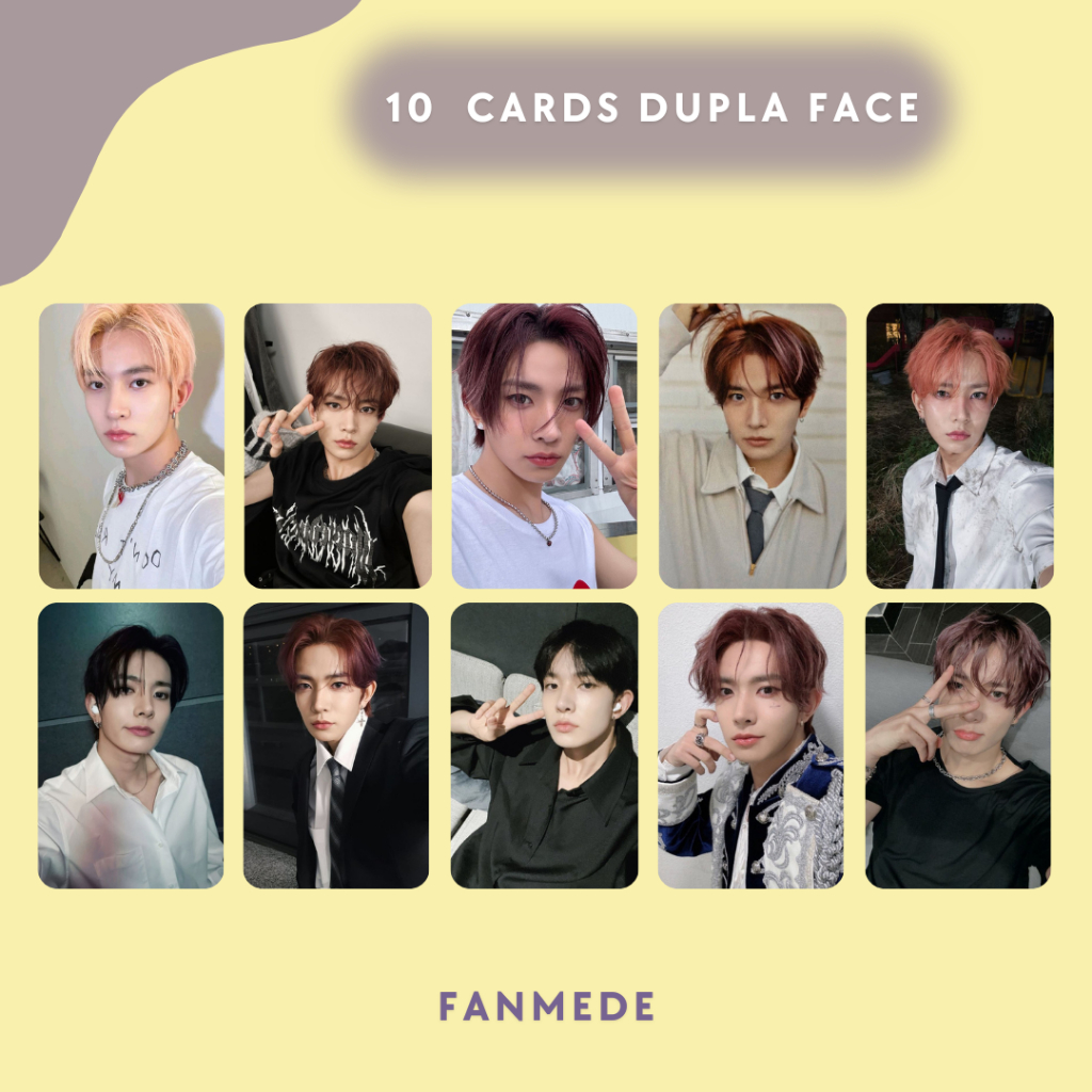 10 photocards dupla face Heeseung Enhypen | Shopee Brasil