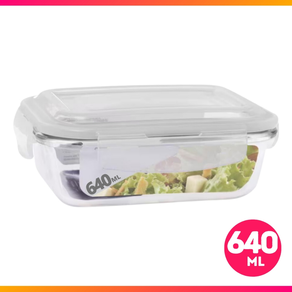 Jogo 10 Pote de Vidro Hermético Marmita Tampa 4 Travas 640ml | Shopee Brasil