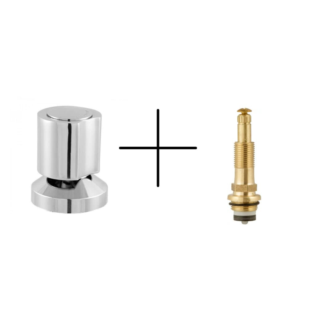 10 Acabamento Registro Banheiro C-40ABS Cromado Padrao Deca1/2 3/4 ...