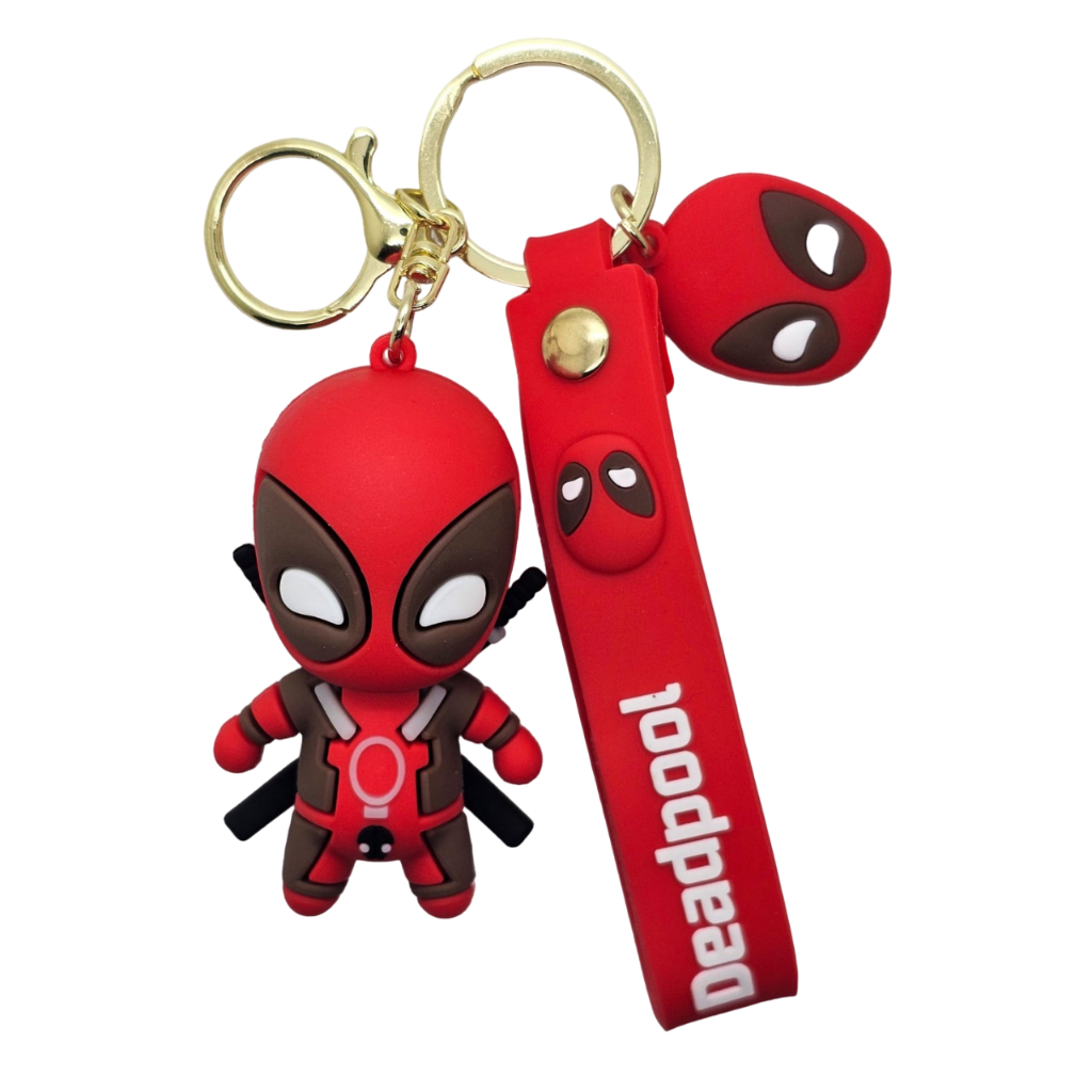 Chaveiro de Borracha 3D DEADPOOL 02 Marvel Personagem Coleção Chave ...