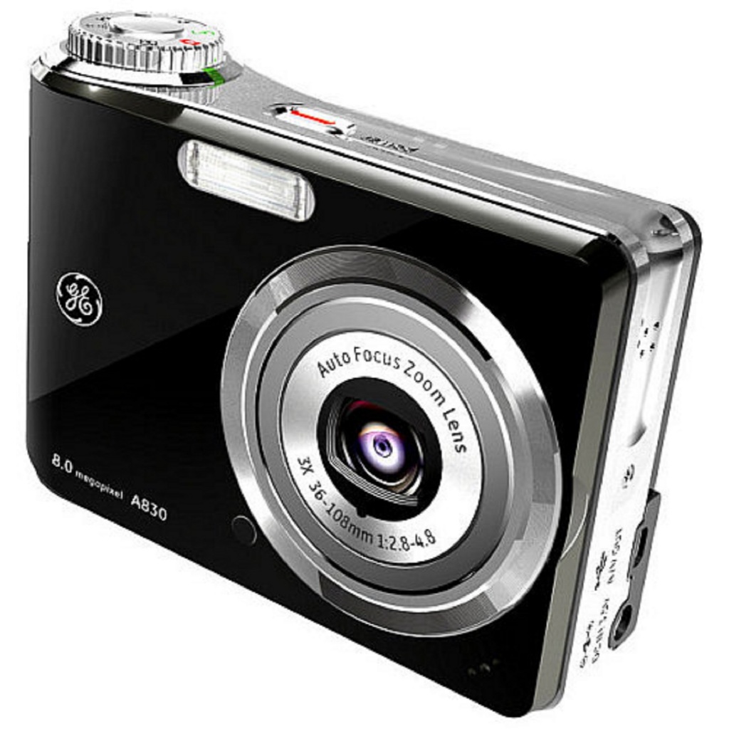 Câmera digital GE A830 8MP zoom óptico de 3x (preta | Shopee Brasil
