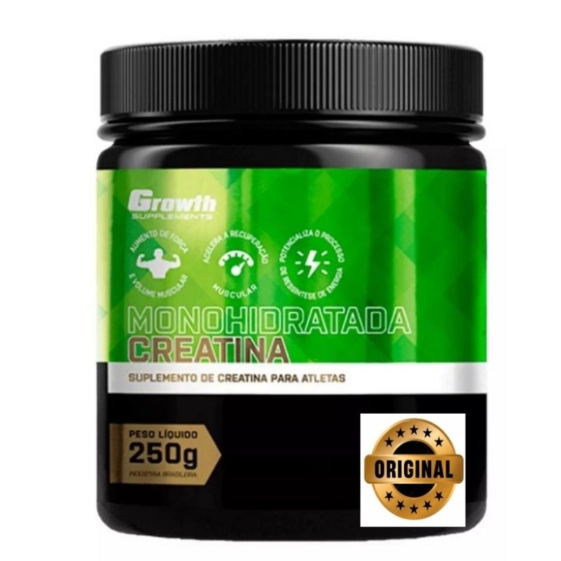 Creatina Growth Monohidratada 100g /250g Growth - Creatina da Growth ...