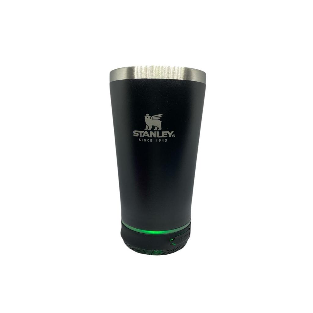 Stanley copo térmico preto com caixa de som 420 ml | Shopee Brasil