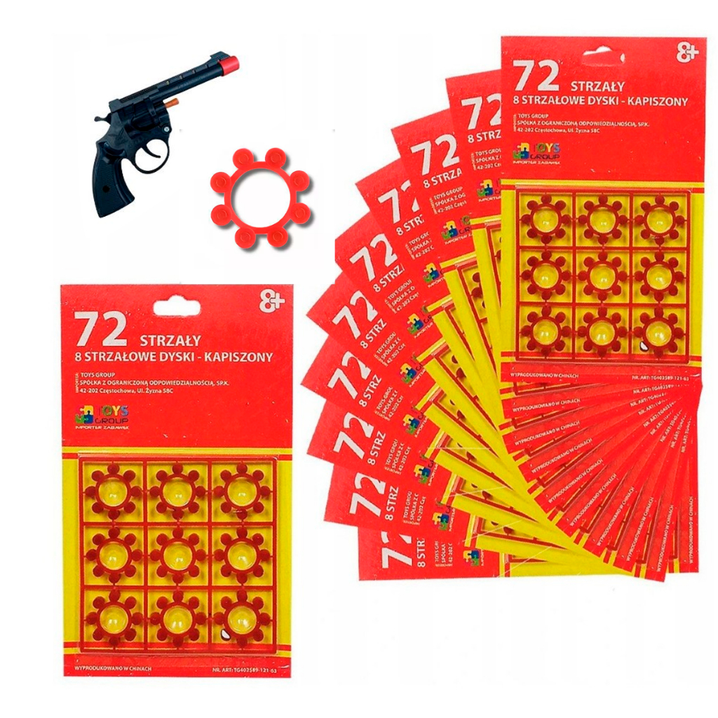 kit jogo de 10 / 5 Cartelas 72 Shots Ideal para Espoleta Brinquedo Tipo ...