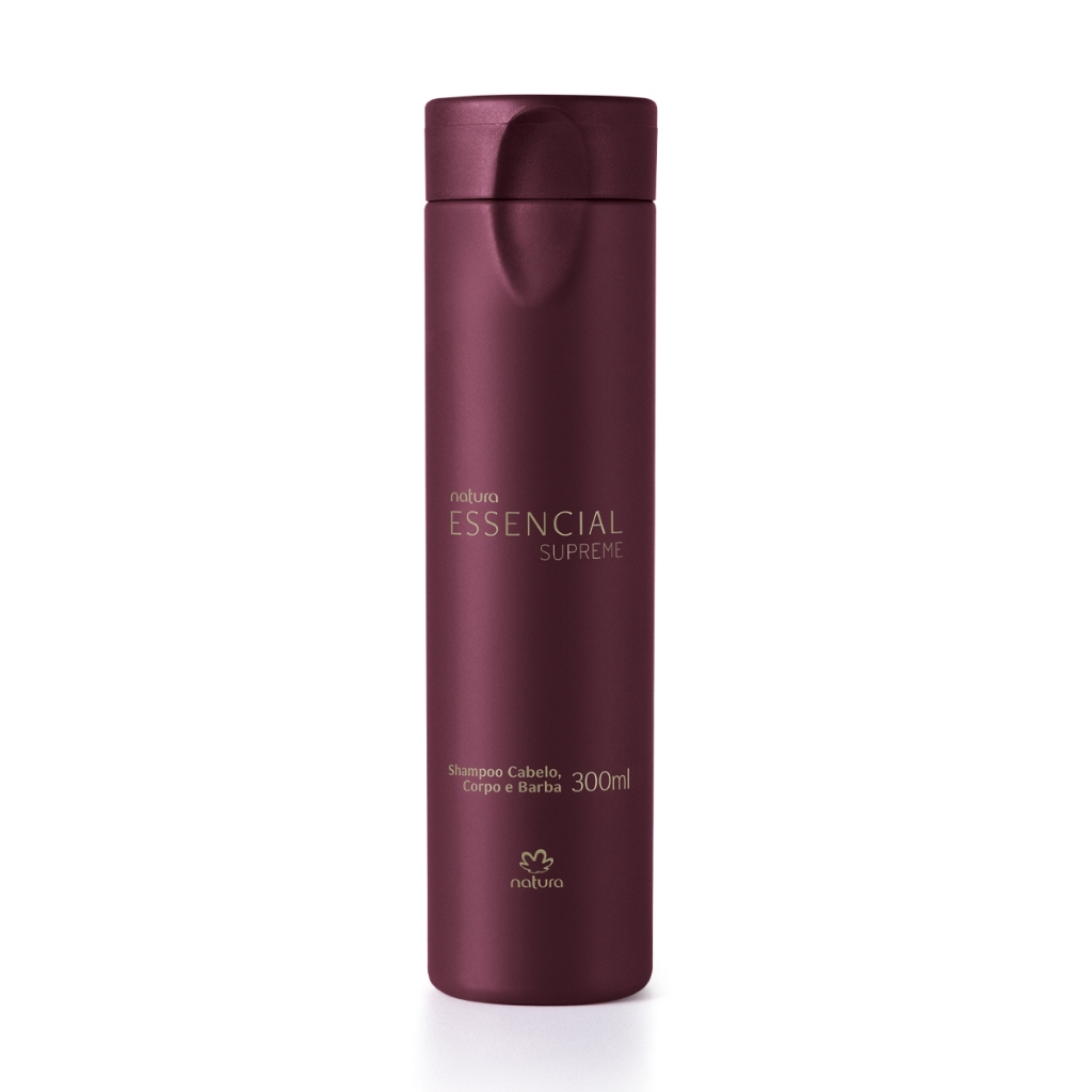 Shampoo Cabelo Corpo e Barba Essencial Supreme 300 ml - Natura | Shopee ...