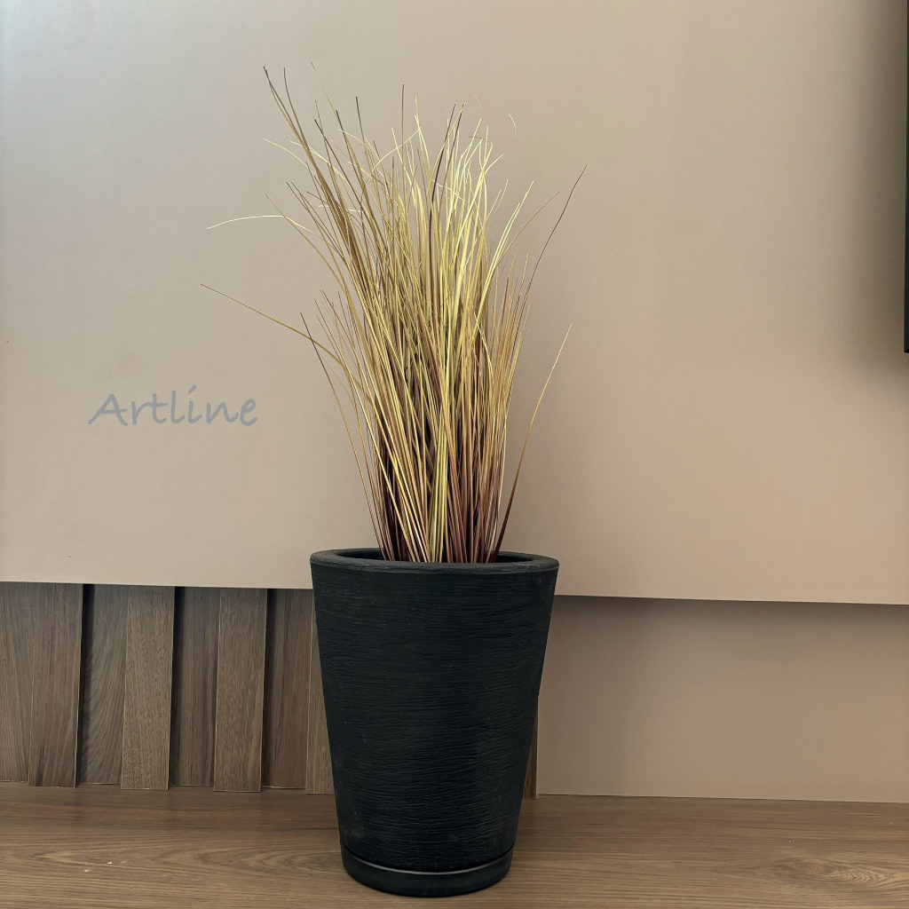 Planta Artificia Capim Seco com Vaso Decorativo(CAPIM+VASO+PEDRAS ...