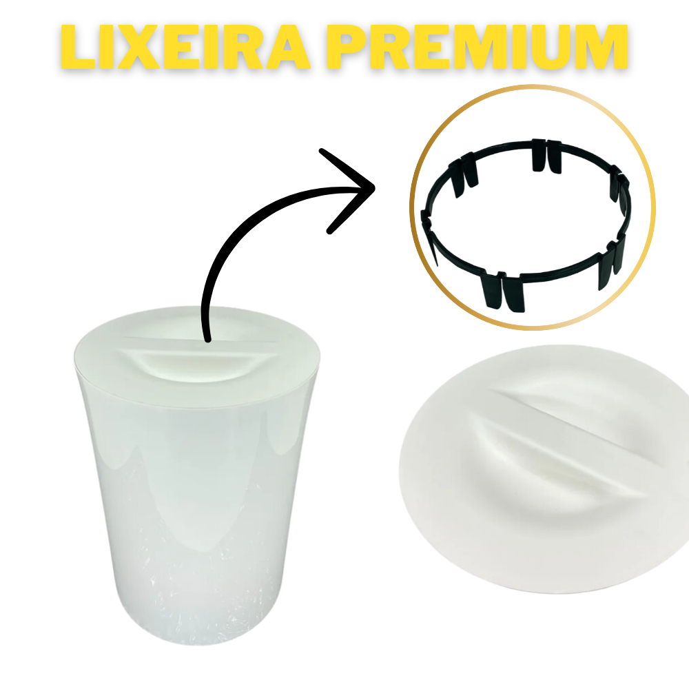 Metasul Lixeira Premium 10 Litros plastico Para Banheiro Cozinha ...