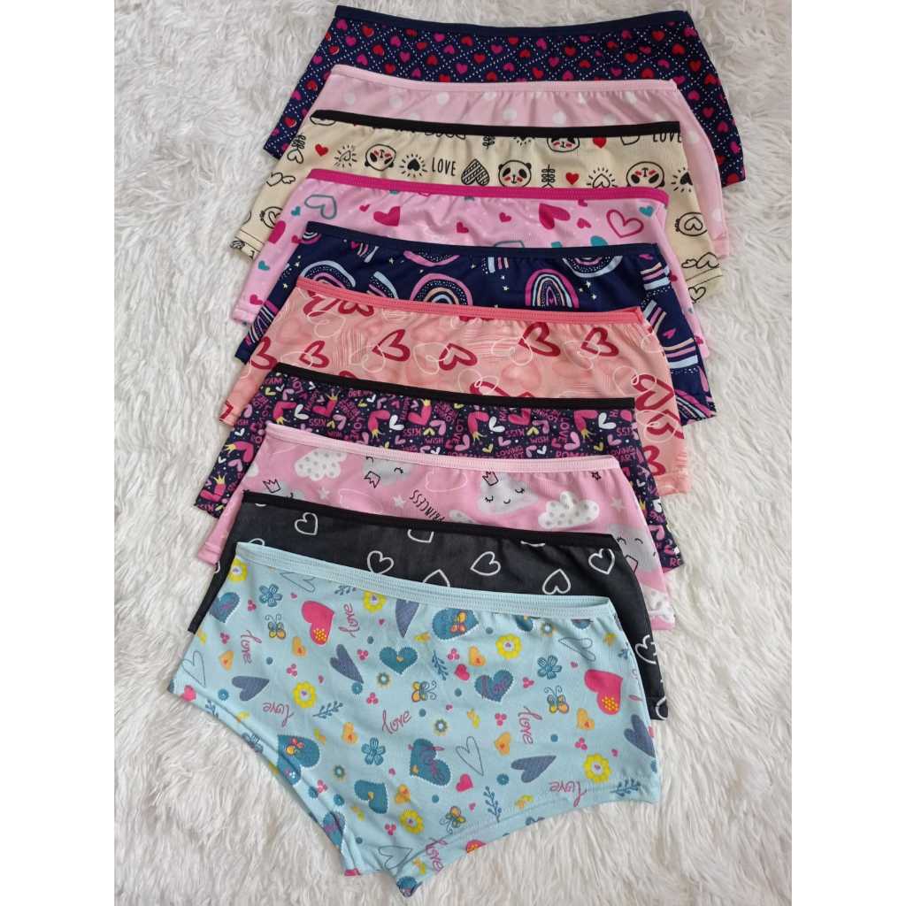 Kit Shortinho Conforto Estilo Cueca Feminina Adulta Não Marca Lingerie Confortável Para Dormir ...