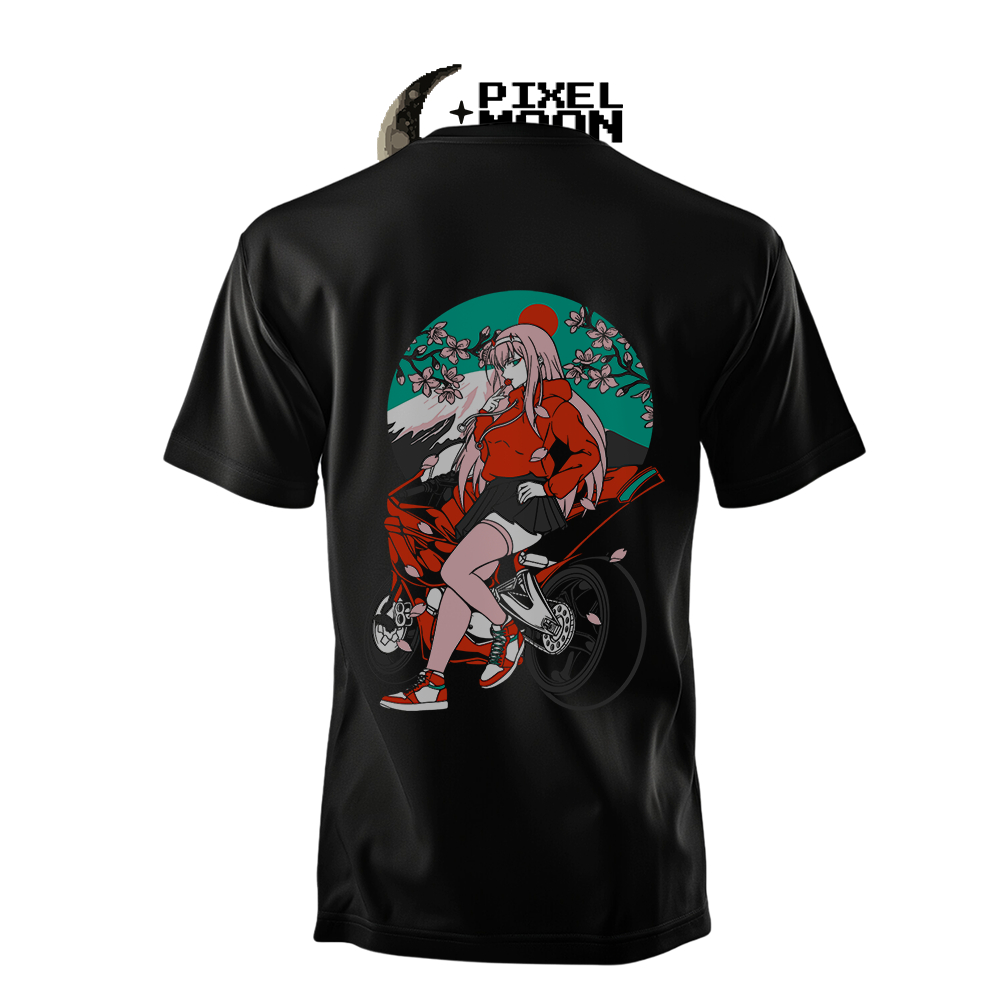 Camiseta Zero Two Darling in the Franxx Moto, Anime, Geek, Otaku, Waifu ...