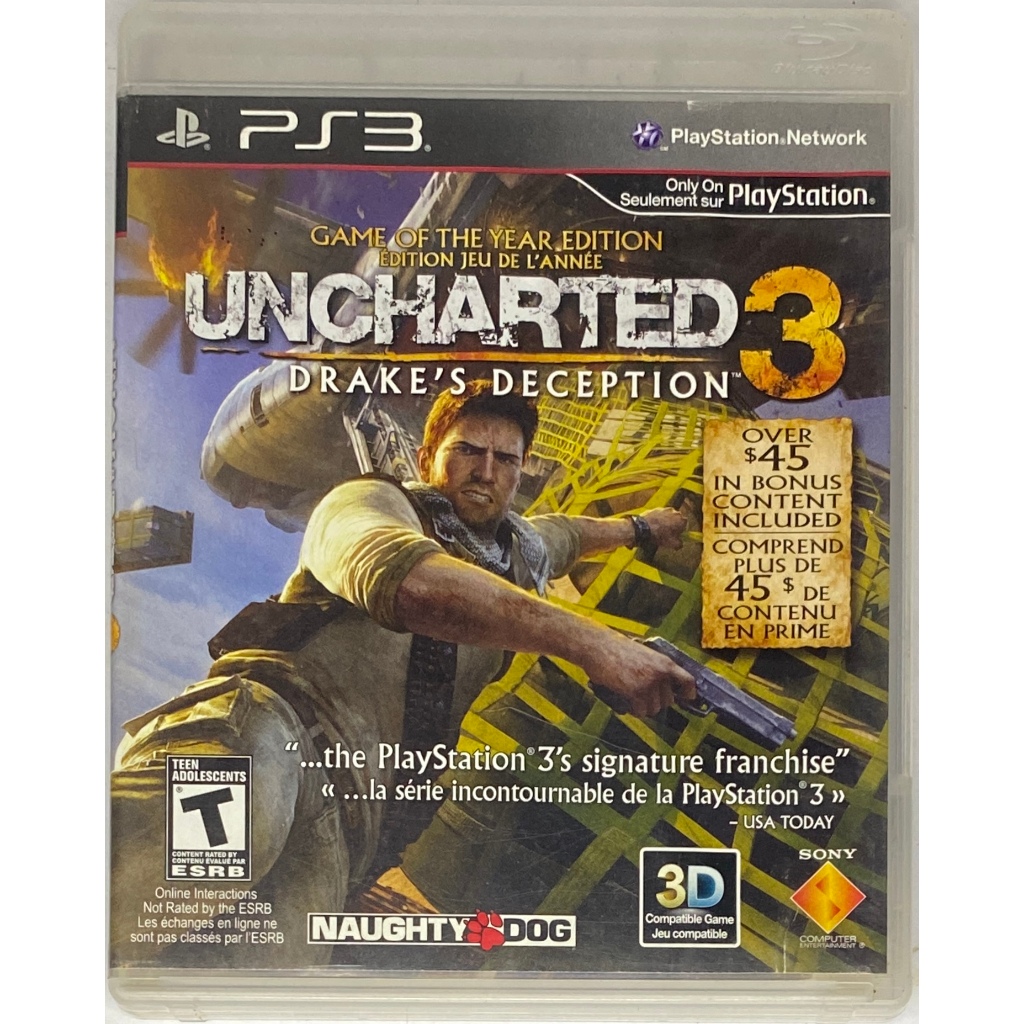 Uncharted 3 - PS3 - Mídia Física - Original | Shopee Brasil