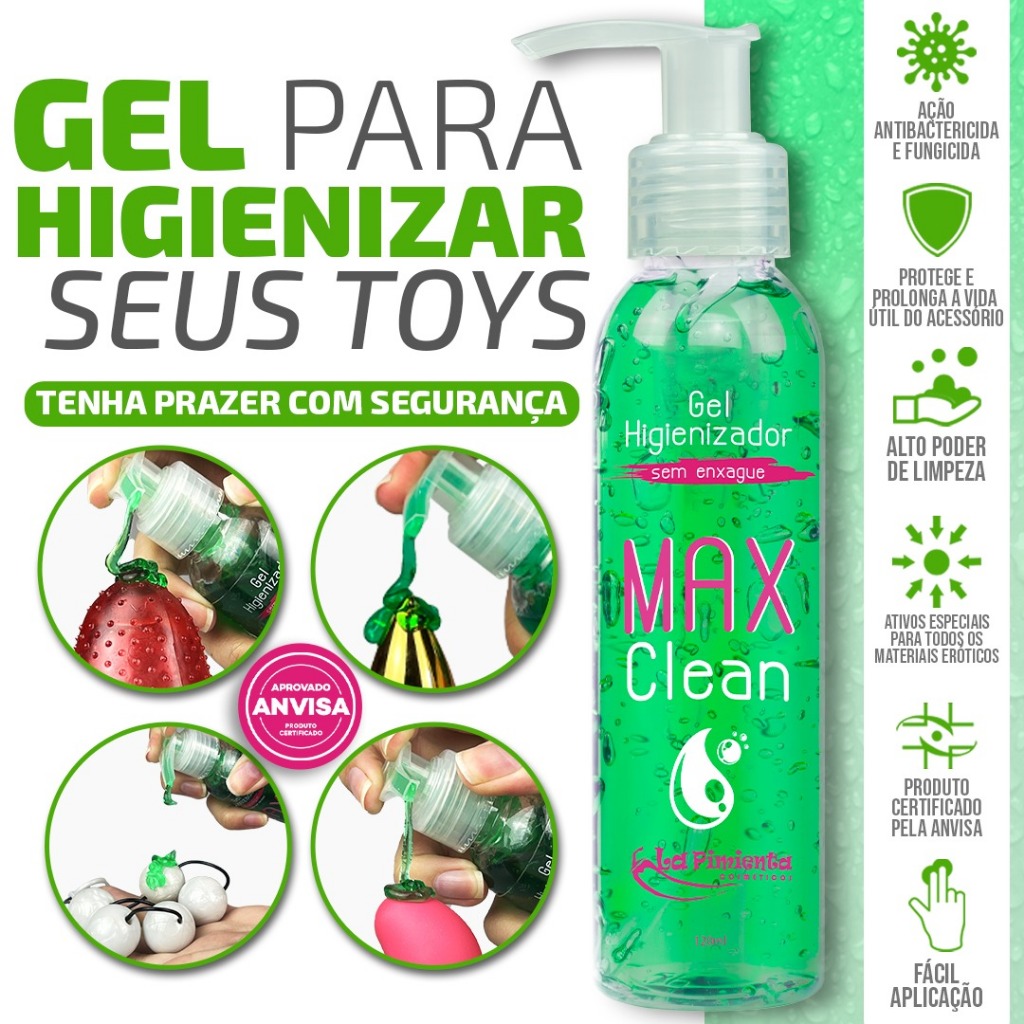 MAX CLEAN - GEL HIGIENIZADOR PARA SEUS T0YS PREFERIDOS | Shopee Brasil