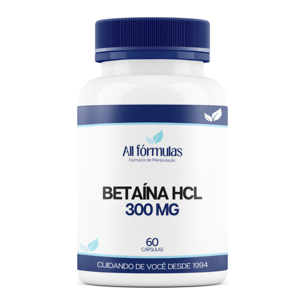Betaína HCL 300MG - 60 Cápsulas - Original Legítima | Shopee Brasil