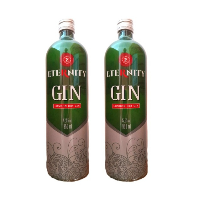 Kit Gin Eternity London Dry 900ml 2 unidades | Shopee Brasil