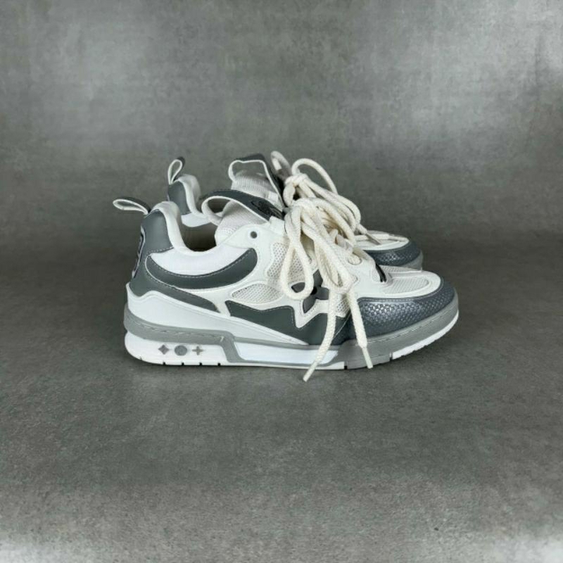 Tênis LV Skate Masculino e Feminino Bege | Cinza | Preto | Roxo ...