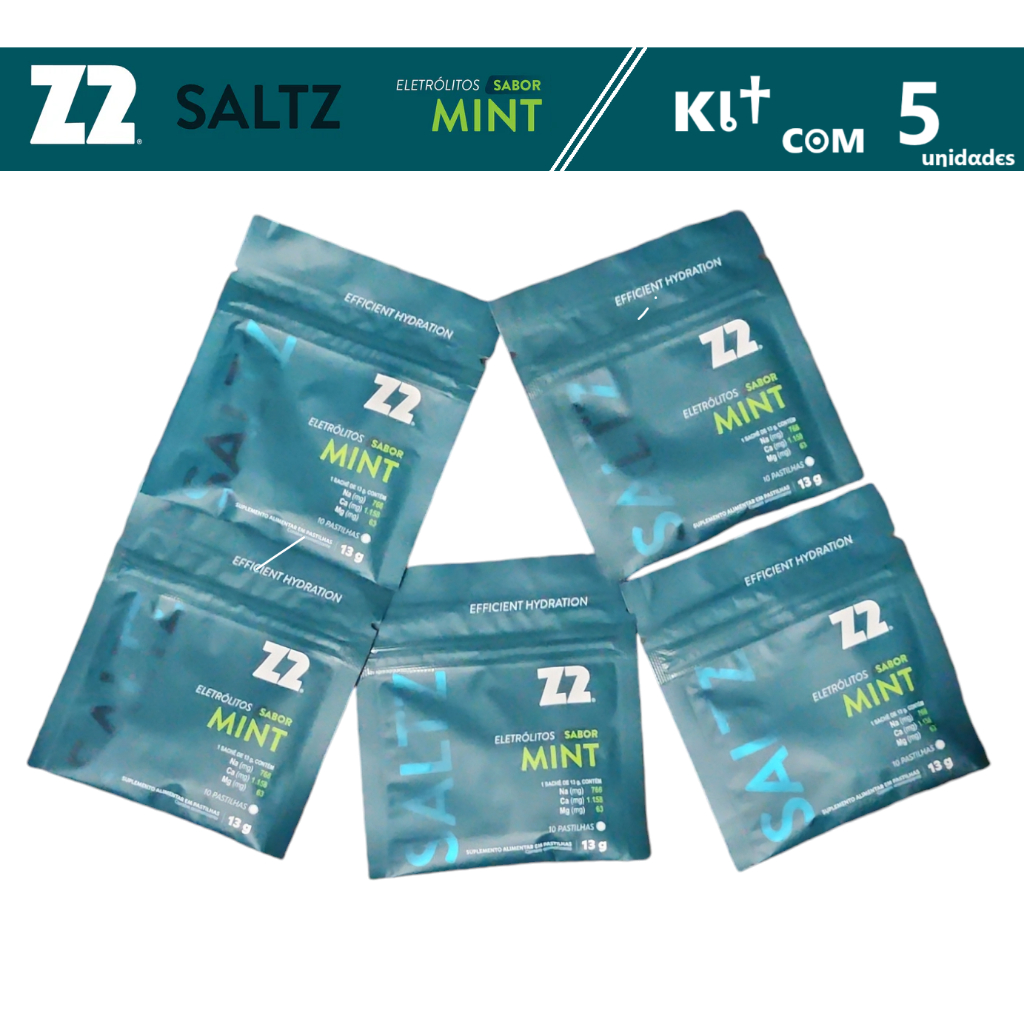Kit c/ 5 Pastilha Eletrolítico Saltz Z2 Mint | Shopee Brasil